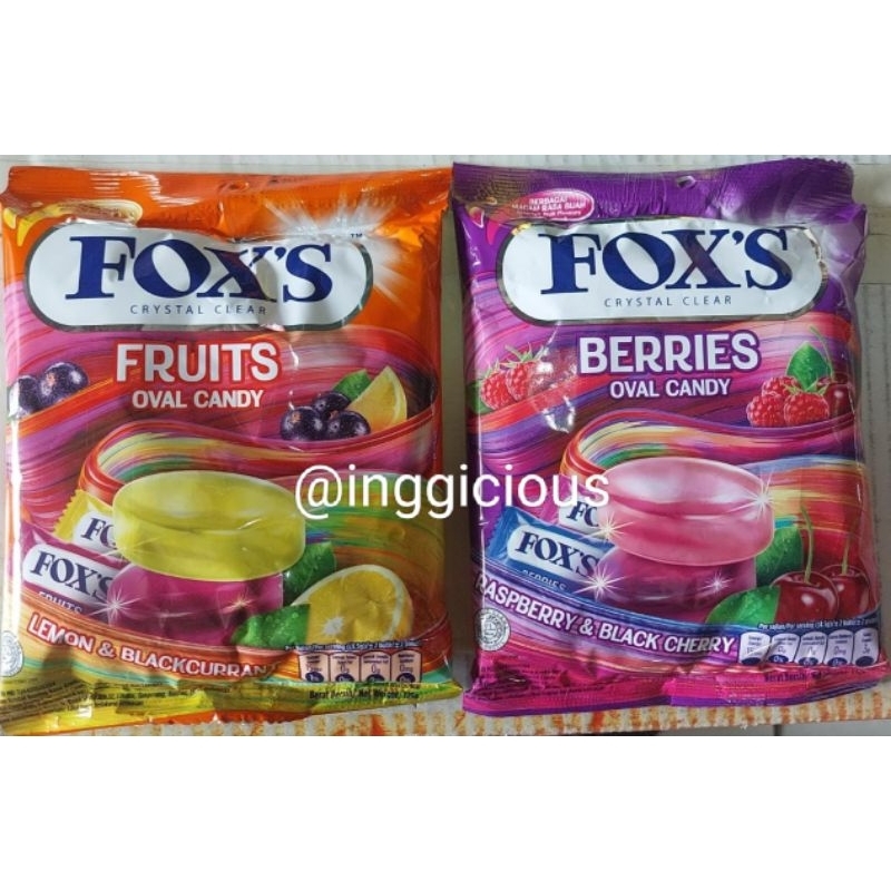 Jual Permen Fox's Crystal Clear 125gr Fox Berries Fox Fruits Permen Fox ...