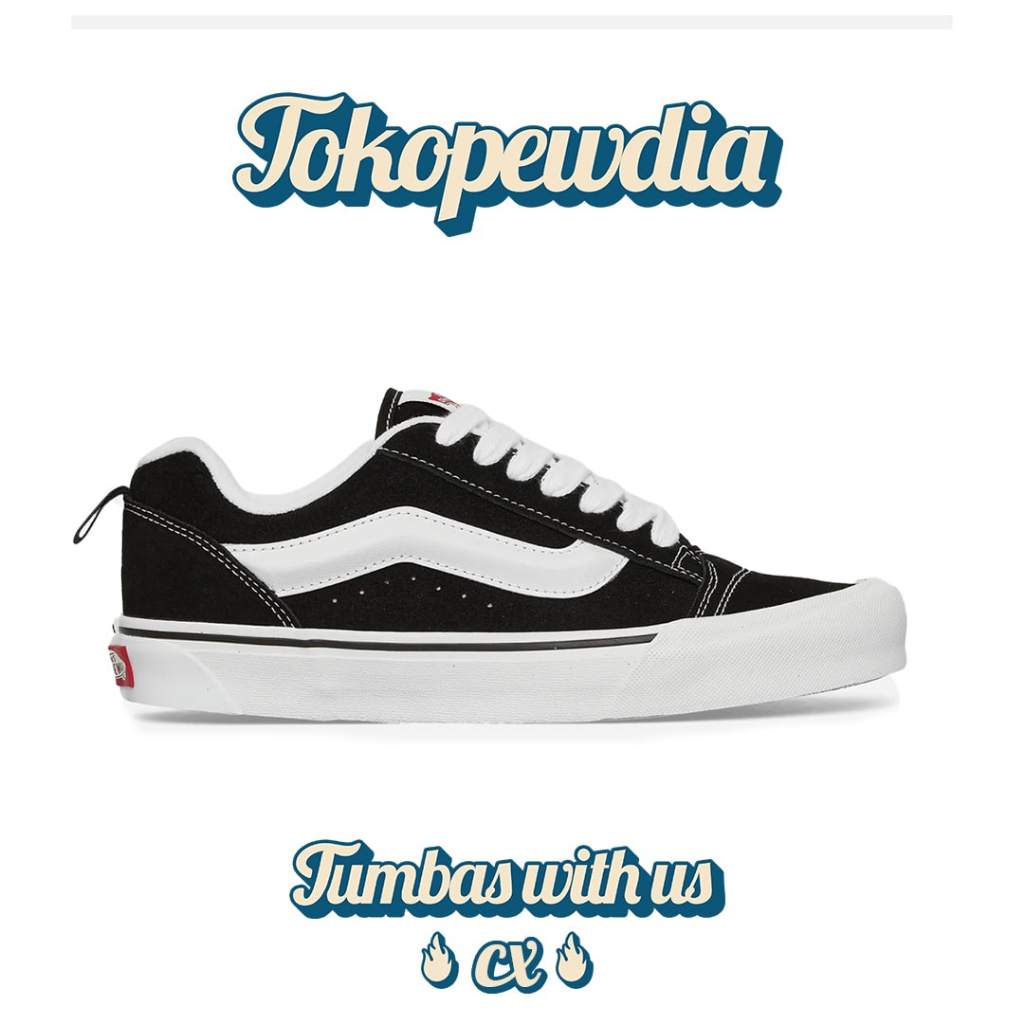 Jual Vans KNU Skool Black White | Shopee Indonesia