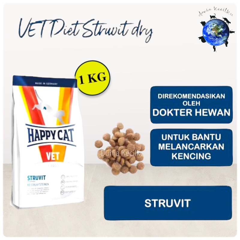 Jual Happy Cat Vet Struvit Urinary Tract FRESHPACK 1KG | Shopee Indonesia