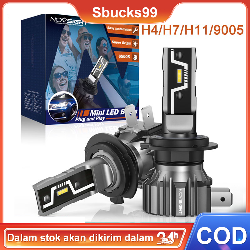 Jual Novsight H4 Led Headlight For Car Headlamp N57 H7 H11 9005 Fog Spot Lights 50W 10000LM 32V ...