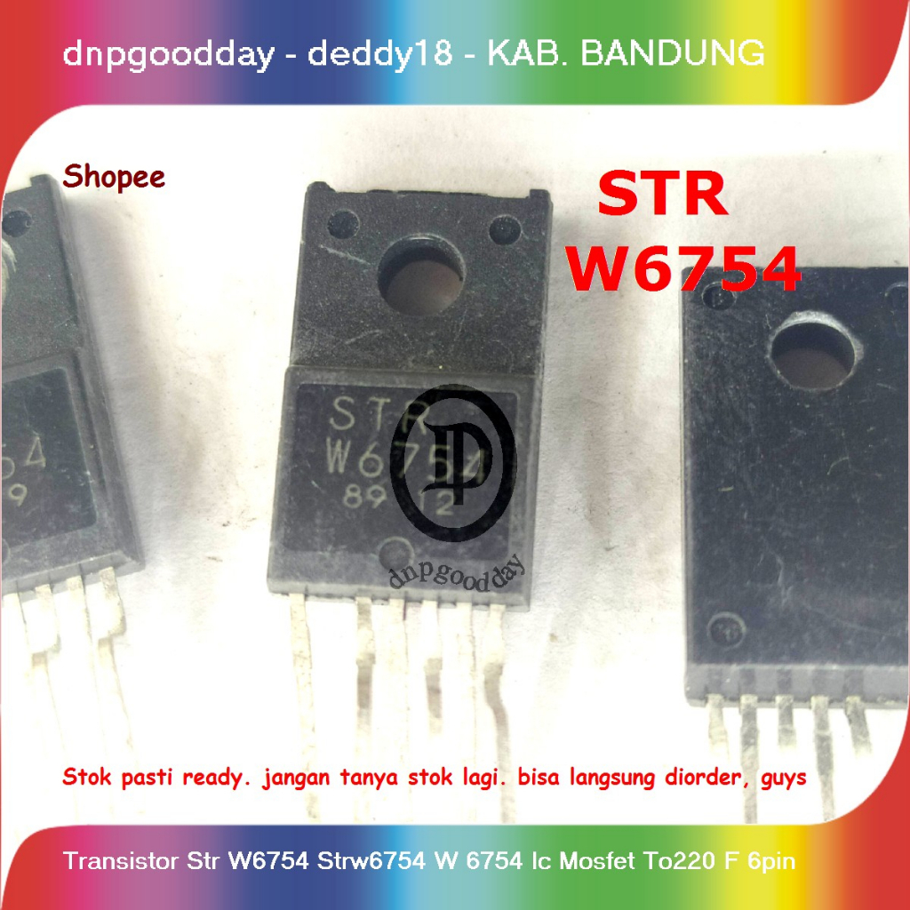 Jual Transistor Str W6754 Strw6754 W 6754 Ic Mosfet To220 F 6pin ...
