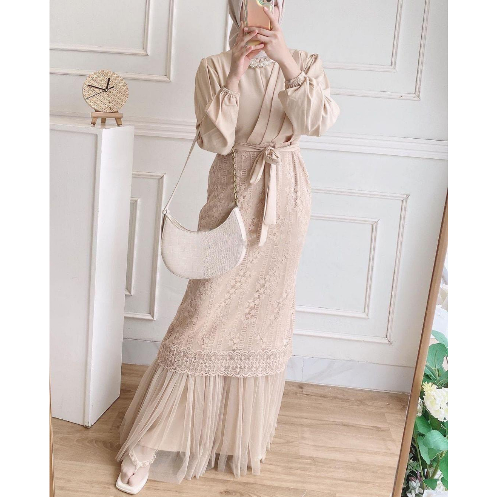 Jual ( COD ) MAXI CANTIKA DRESS MUSLIM SERAGAM PERNIKAHAN BRIDESMAID ...