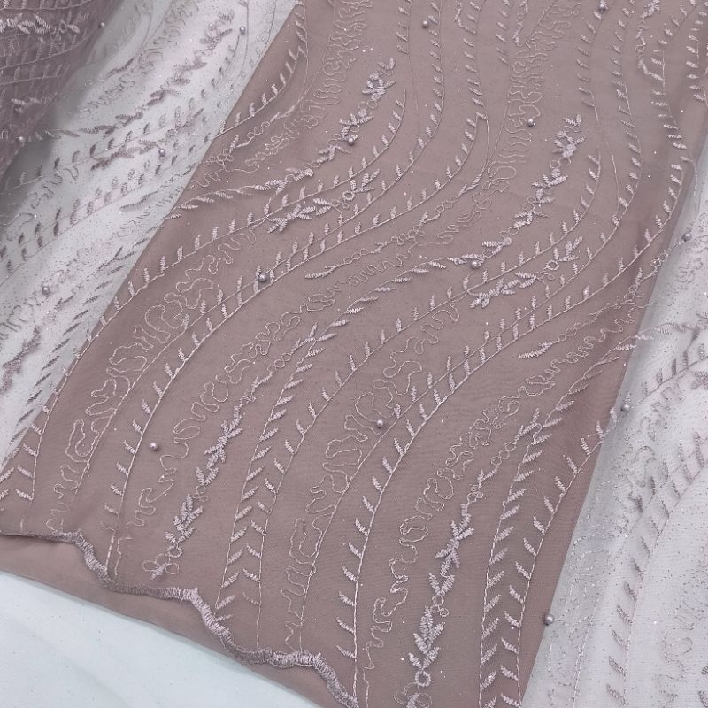 Jual Tile Bordir Motif / Tile Bridesmaid/ Bahan Seragaman | Shopee ...