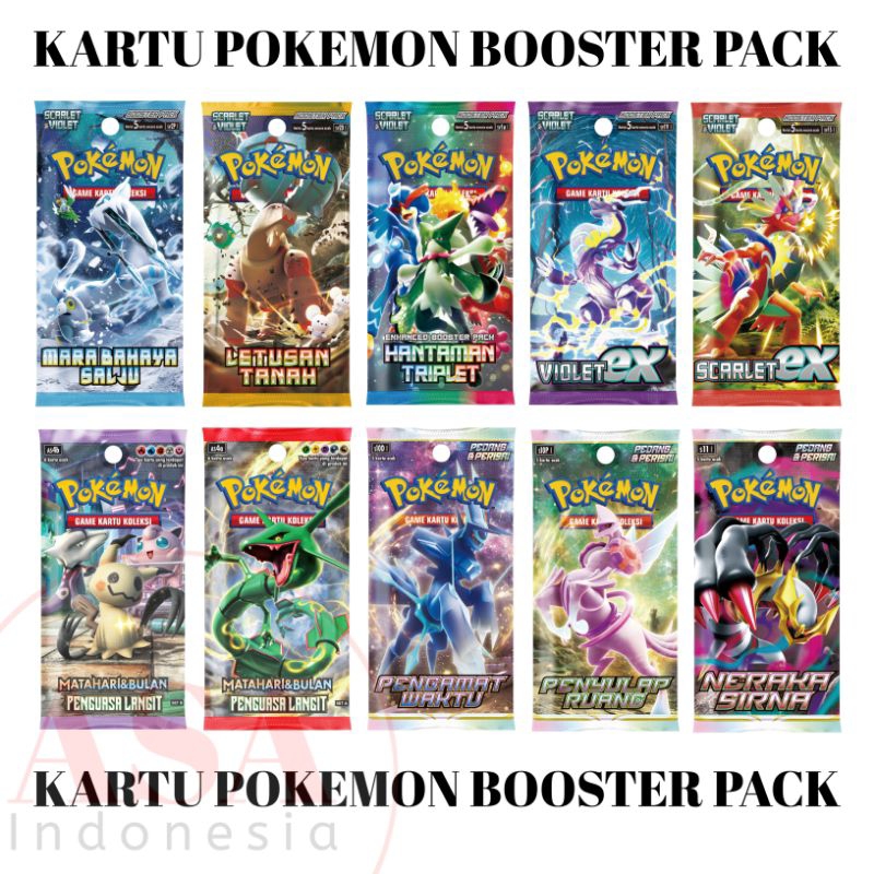 Jual Kartu Pokemon Booster Pack Bahasa Indonesia | Shopee Indonesia