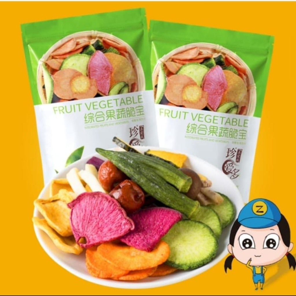 Jual Keripik Sayur Dan Buah Mix Vege Halal / Dried Fruits 250GR ...