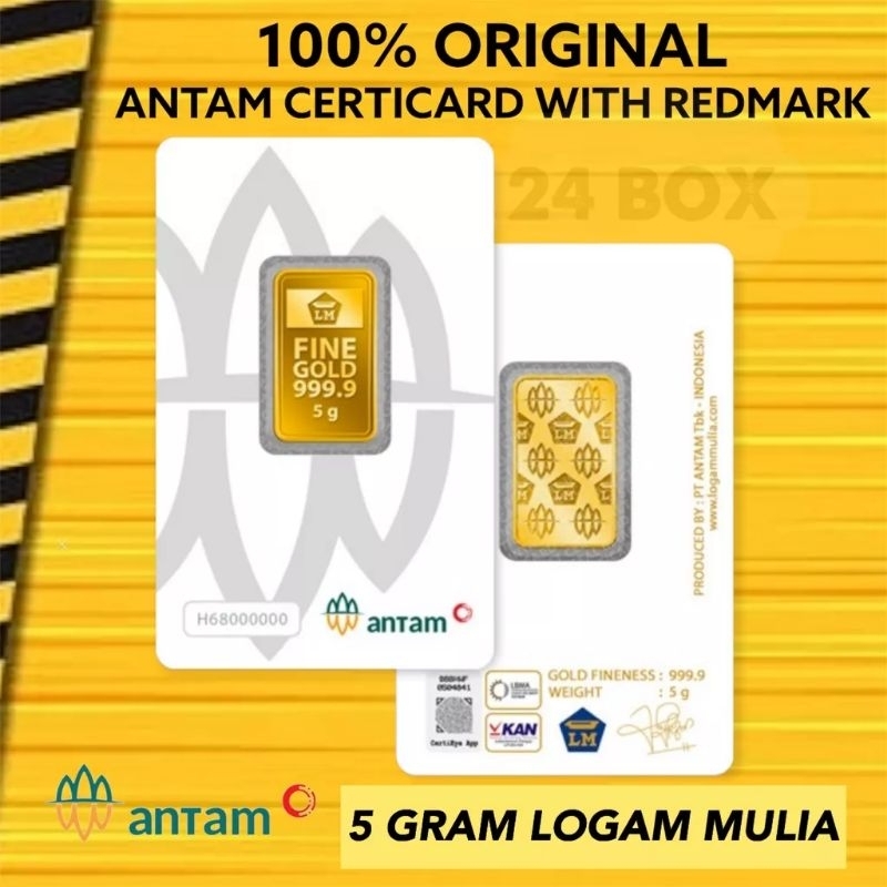 Jual LM EMAS ANTAM 5 GRAM, LOGAM MULIA TERBARU 2023 | Shopee Indonesia