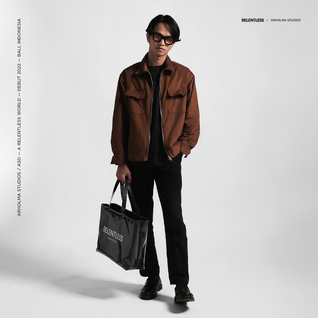 Jual Arholma Studios - Corduroy Zip Jacket 'Hiraeth' Brown | Shopee ...