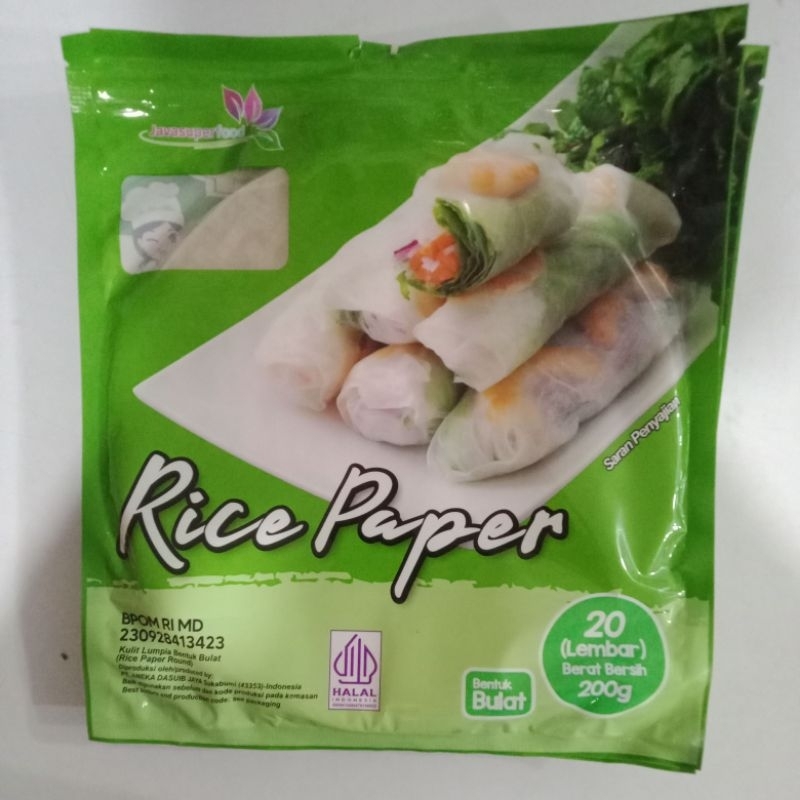Jual Rice paper java super food 20 lembar (bulat) | Shopee Indonesia