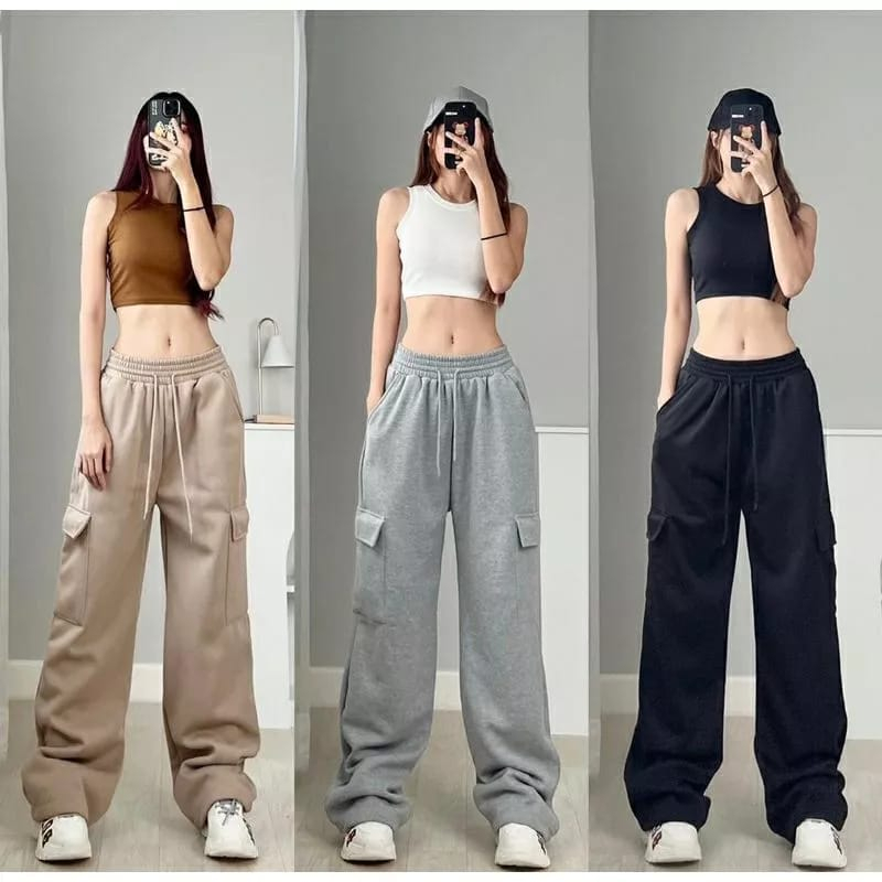 Jual CELANA JOGGER JOOY SWEET PANTS CELANA WANITA CARGO - CELANA PANJANG WANITA KULOT | Shopee ...