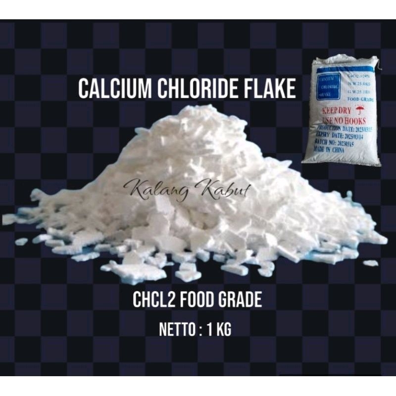 Jual Kalsium klorida - Calcium chloride food grade - chcl2 - 1 kg ...