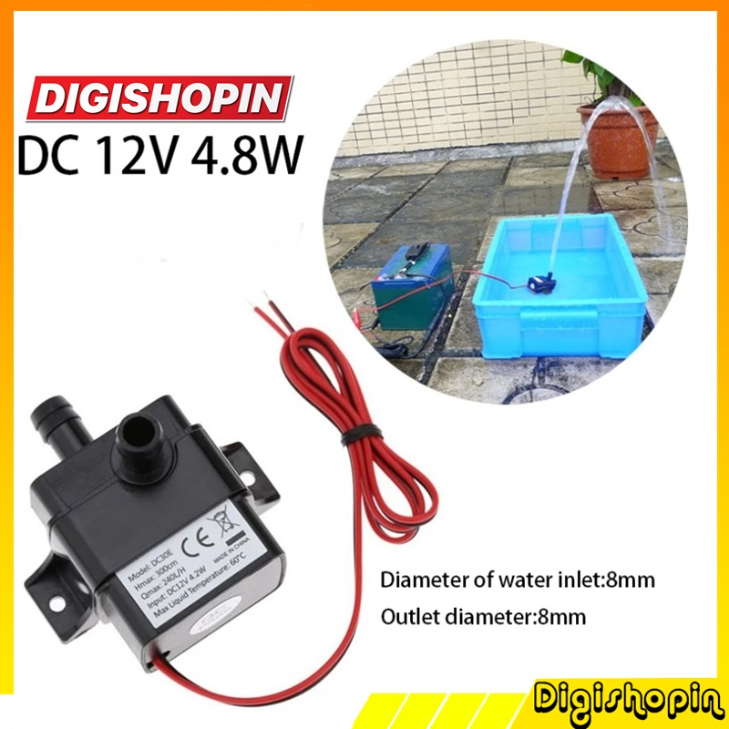 Jual Pompa Air Aquarium Ikan Submersible Pump Fish Tank IP68 Silent ...