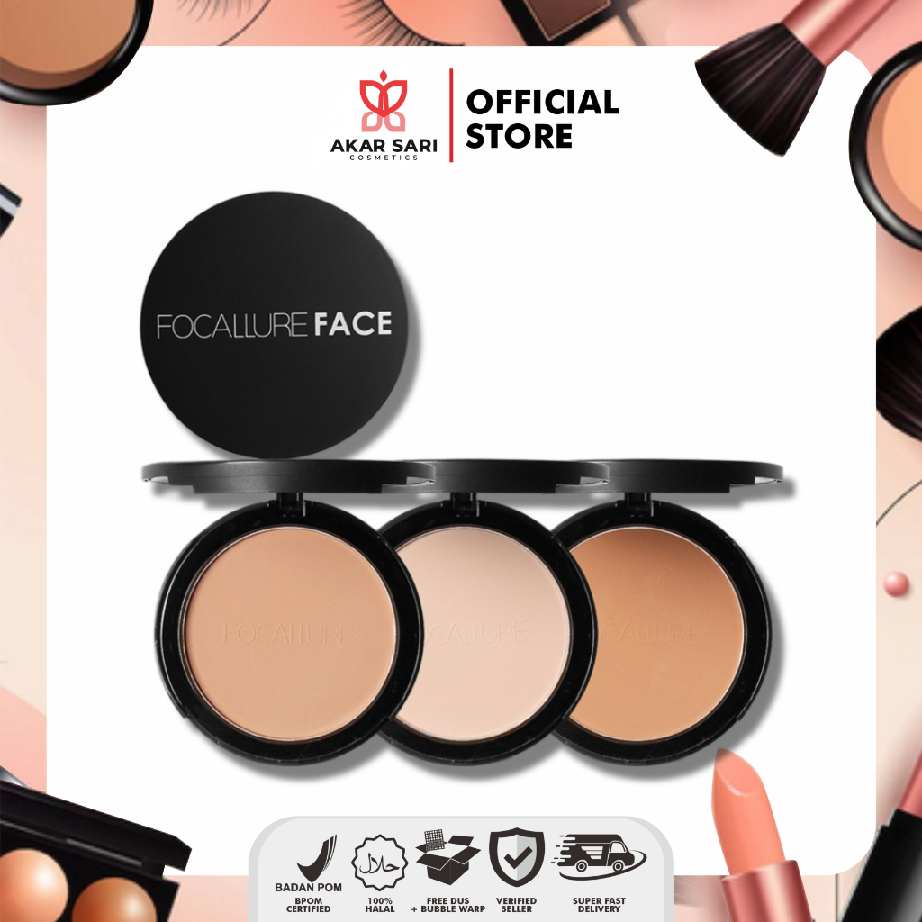 Jual FOCALLURE OIL CONTROL PRESSED POWDER - Bedak Padat - FA16 | Shopee ...