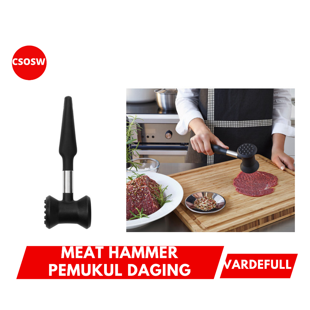 Jual Alat Pemukul Daging VR Meat Hammer Hitam 24Cm Vard BPA Free ...
