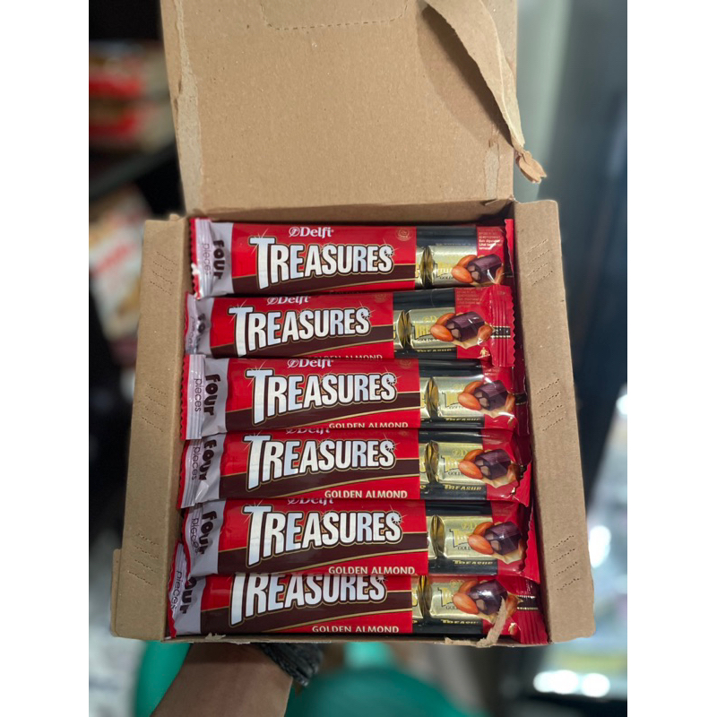 Jual Coklat Delfi Treasures Almond Dan Cookies N Cream Perbox | Shopee ...