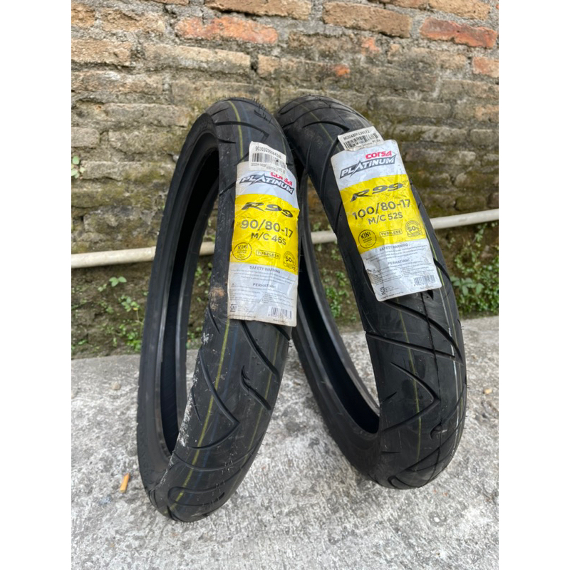 Jual Ban Tubles 90/80 100/80 110/70 130/70 Ring 17 Corsa Platinum R99 ...