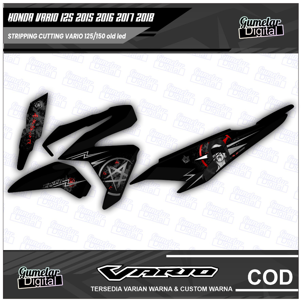 Jual STRIPPING SIMPEL HONDA VARIO 125 150 OLD LED LADY SANTANIC SUDAH ...