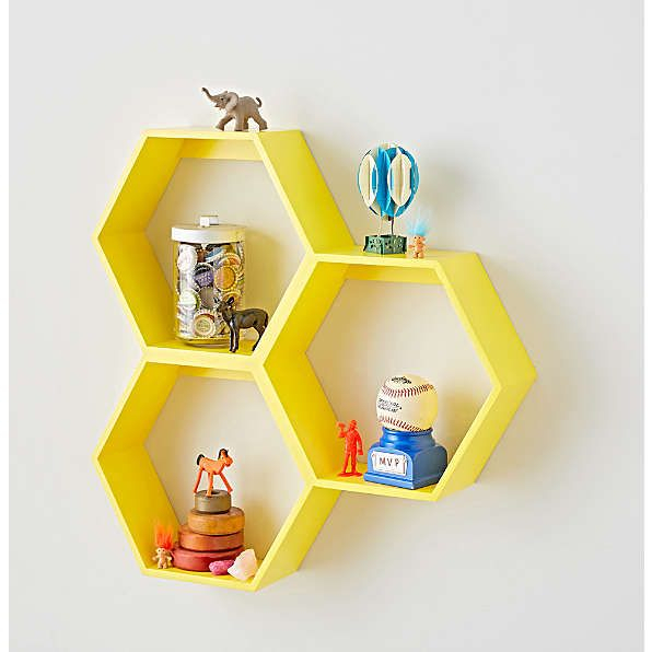 Jual Rak Segi Enam Hexagonal Hiasan Dinding Minimalis Serbaguna 1 Set