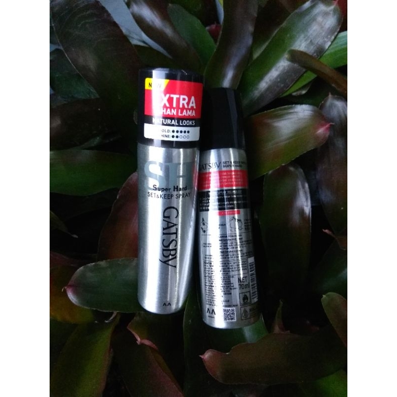 Jual GATSBY SET & KEEP SPRAY (SUPER HARD) 70ml HAIR SPRAY | Shopee ...