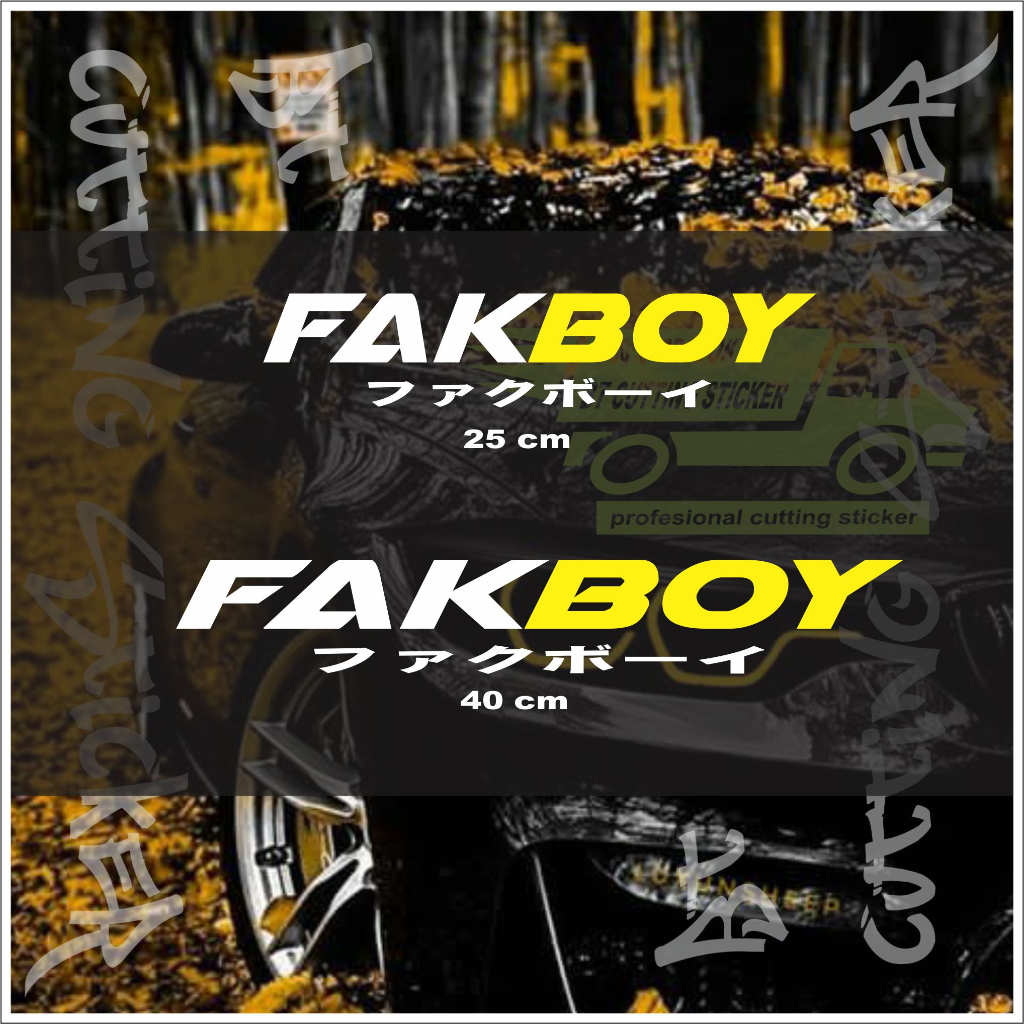 Jual sticker cutting sticker fakboy sticker mobil sticker motor sticker ...
