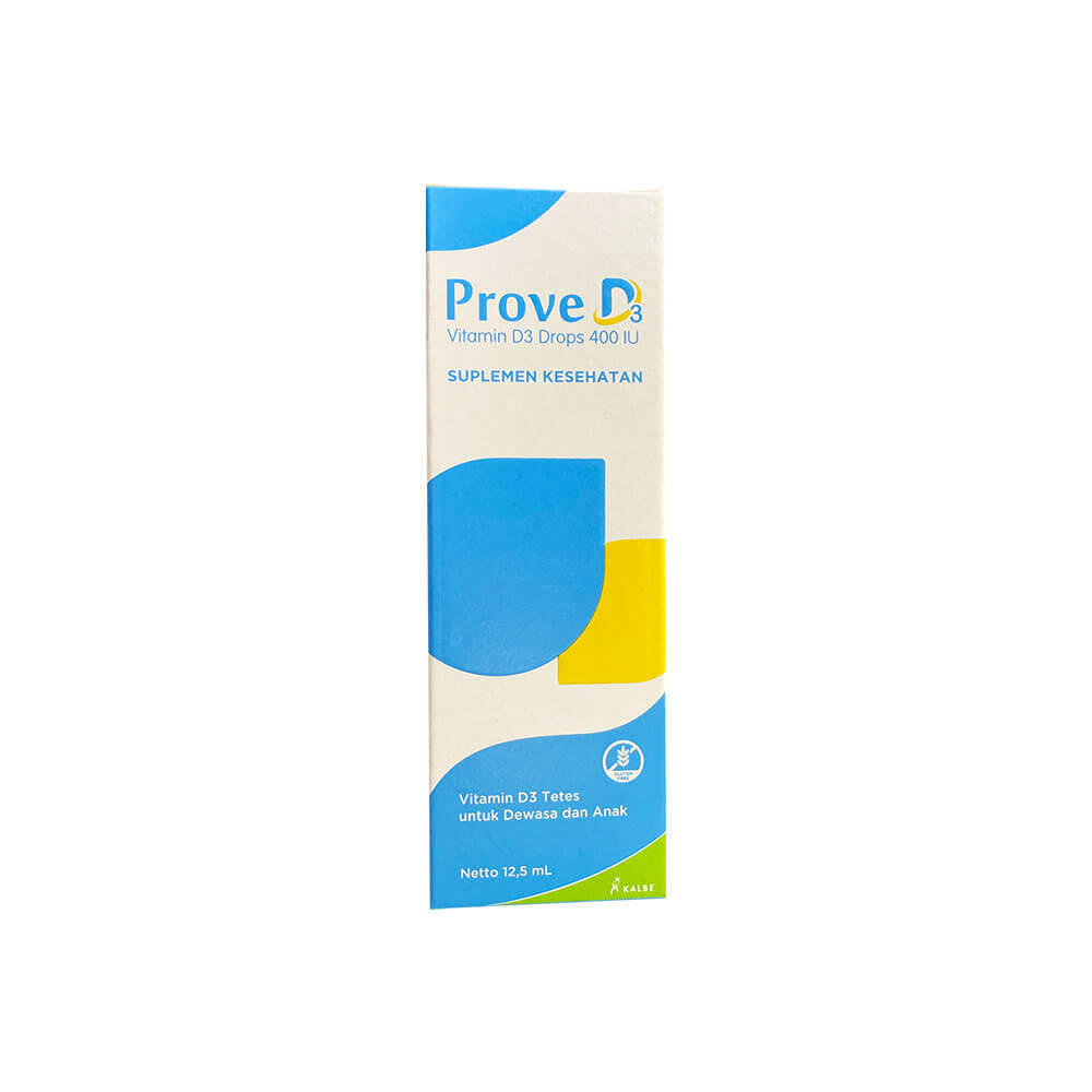 Jual Prove D3 Drops 400 iu 12.5 ml Kalbe / Vitamin D3 Drops | Shopee ...