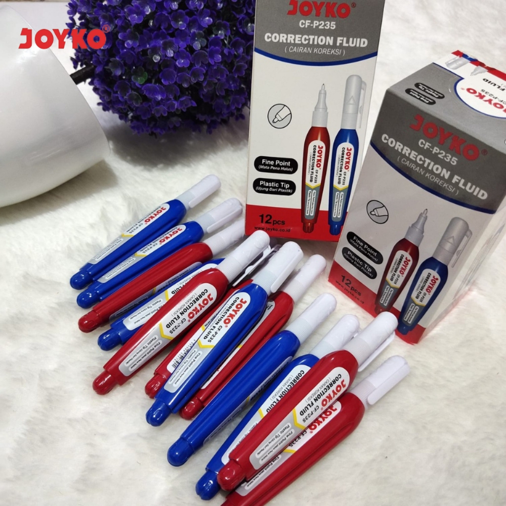 Jual Tipe X Cair Pen Mini Correction Fluid Cf-235 Joyko Mini Per Satuan ...