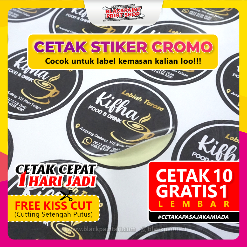 Jual Stiker Label Laser A3+ Cromo / Stiker Kemasan Makanan / Stiker ...