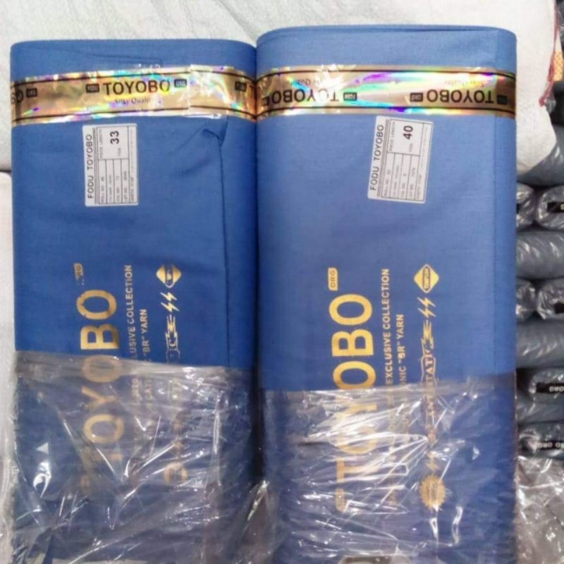 Jual Kain Toyobo Fodu Premium Khusus Warna Biru Denim Kain Toyobo Deluxe Premium Bahan Kain
