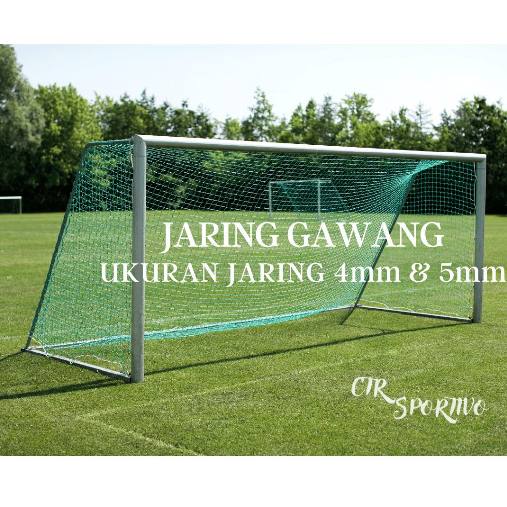 Jual Jaring gawang sepak bola GTO 1 set 2 pcs ukuran 4 mm | Shopee ...