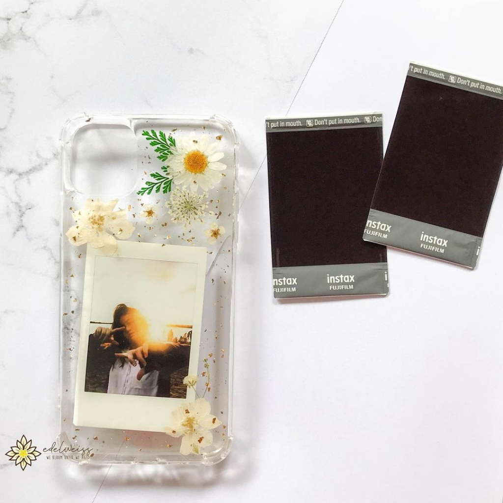 Jual Case Dried Flower Polaroid Casing HP bunga kering dengan foto ...