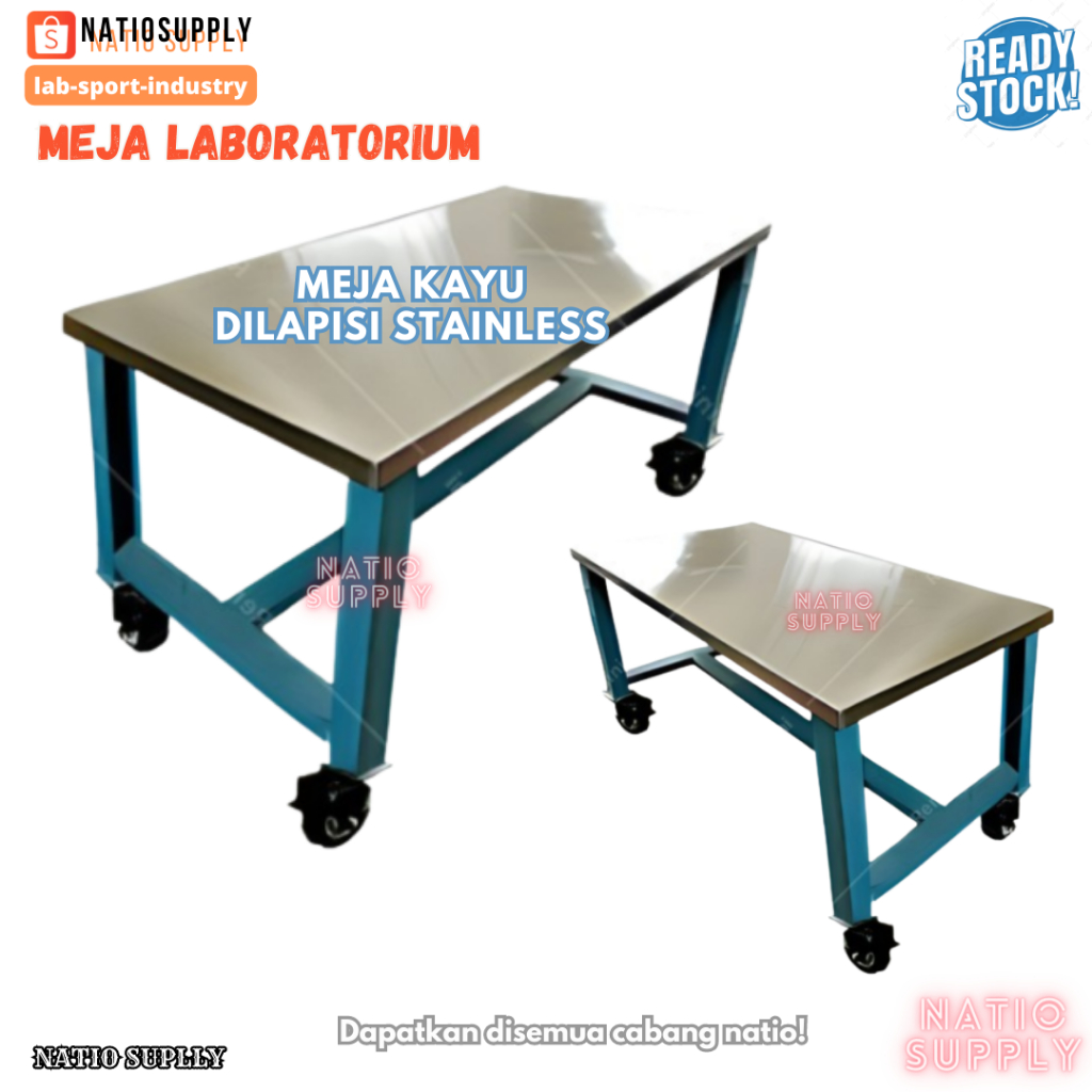 Jual Meja Laboratorium 190x80 Kayu Only | Shopee Indonesia