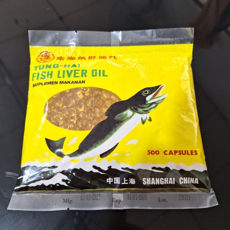 Jual Minyak Ikan Tung Hai 1 Pack 500 pcs - Vitamin Suplemen - Fish ...
