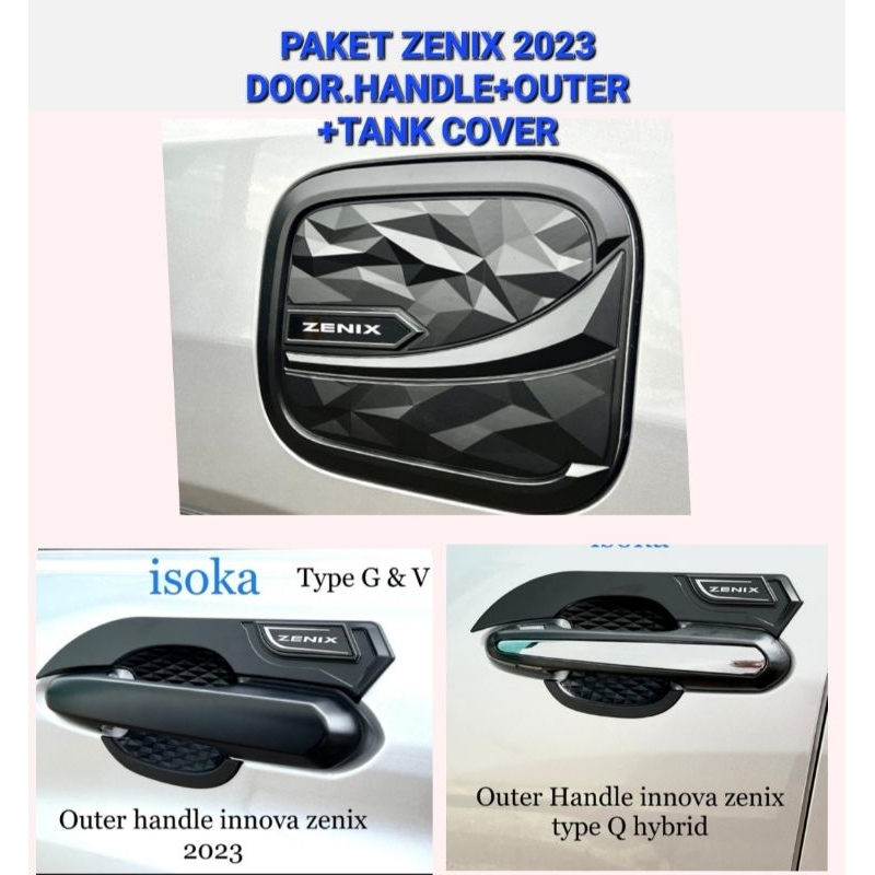 Jual PAKET TOYOTA ZENIX TYPE Q DAN V/G DOOR HANDLE +OUTER+TANK COVER ...