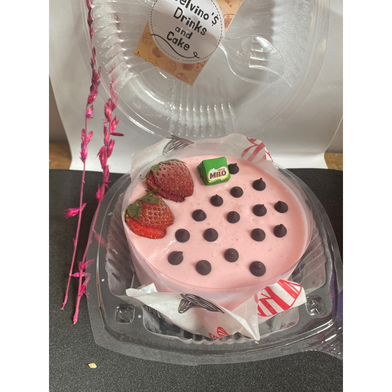 Jual BENTO CAKE// STRAWBERRY MOUSSE CAKE // KUE ICE CREAM | Shopee ...