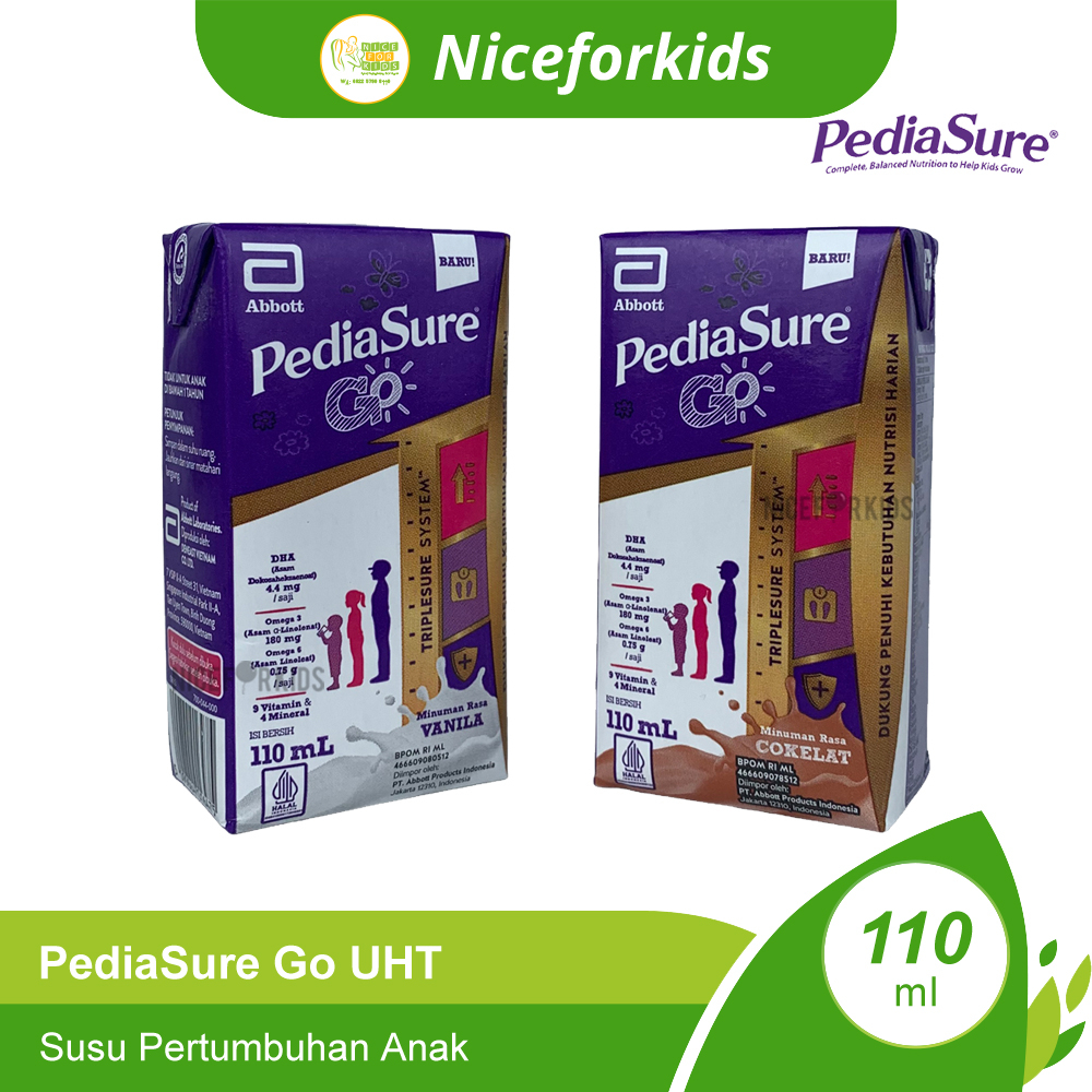 Jual PediaSure Go UHT 110ml Susu Pertumbuhan dan Perkembangan Otak Anak / PediaSure Susu UHT ...