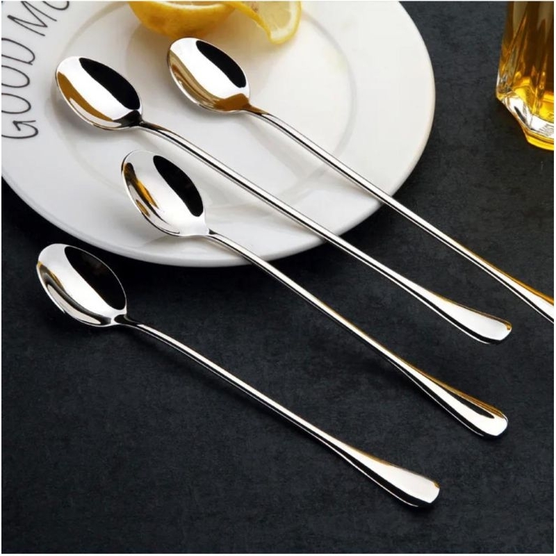 Jual (High Quality) Sendok Teh Kopi Dessert Cake Stainless Steel Gagang ...