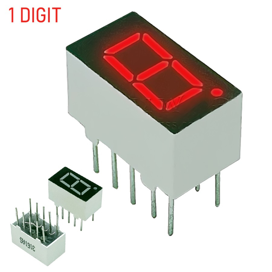 Jual Seven Segment Display 0.36" 1 2 3 Digit 7-Segment LED Digital Tube | Shopee Indonesia
