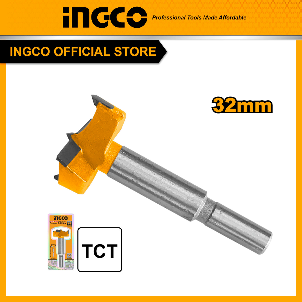 Jual (INGCO) - MATA BOR KAYU ENGSEL SENDOK GELAP 32MM FORSTNER DRILL ...