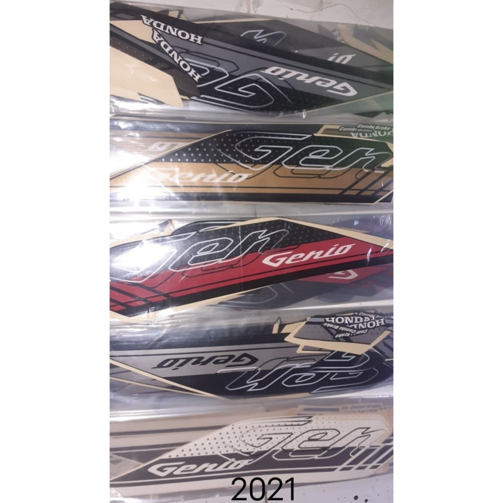 Jual STIKER STRIPING LIS LES BODY GENIO 2021 VARIASI STANDAR ...