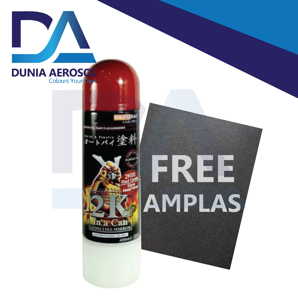 Jual Samurai Paint 2K Epoxy Metal Primer 2K05 Red Oxide Epoxy Anti Karat Free Amplas | Shopee ...