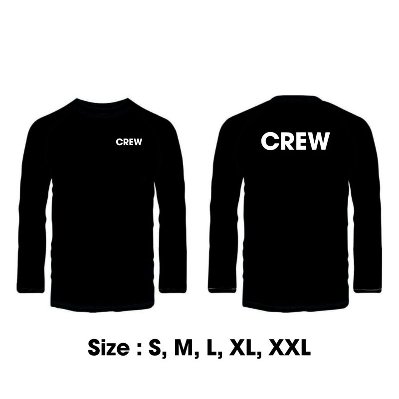 Jual KAOS LENGAN PANJANG PROFESI CREW//BAJU CREW | Shopee Indonesia