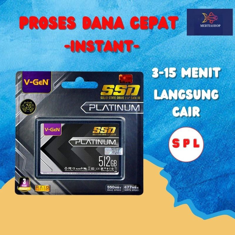Jual SSD V-GEN 128GB / 256GB / 1TB / 2TB SATA 3 V-GEN Solid state ...