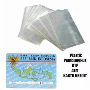 Jual Bening BAGUS Tebal Plastik KARTU KTP ATM SIM COVER PELINDUNG KARTU ...