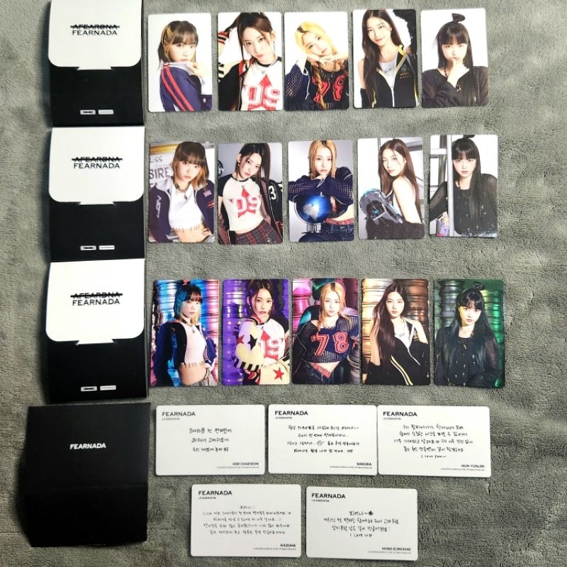 Jual [Per-Member dpt 4 PC] LE SSERAFIM Photocard - Official Merchandise ...