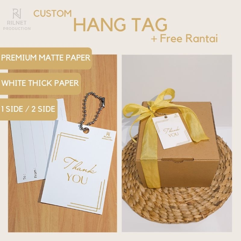 Jual Custom/ Cetak / Print Hang Tag (per 1 lembar A4) | Shopee Indonesia