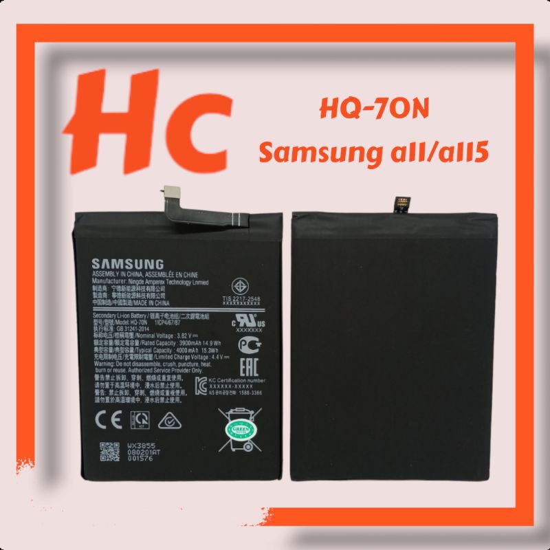 Jual Baterai Battery Batre Samsung Galaxy A11/A115/HQ-70N Original ...
