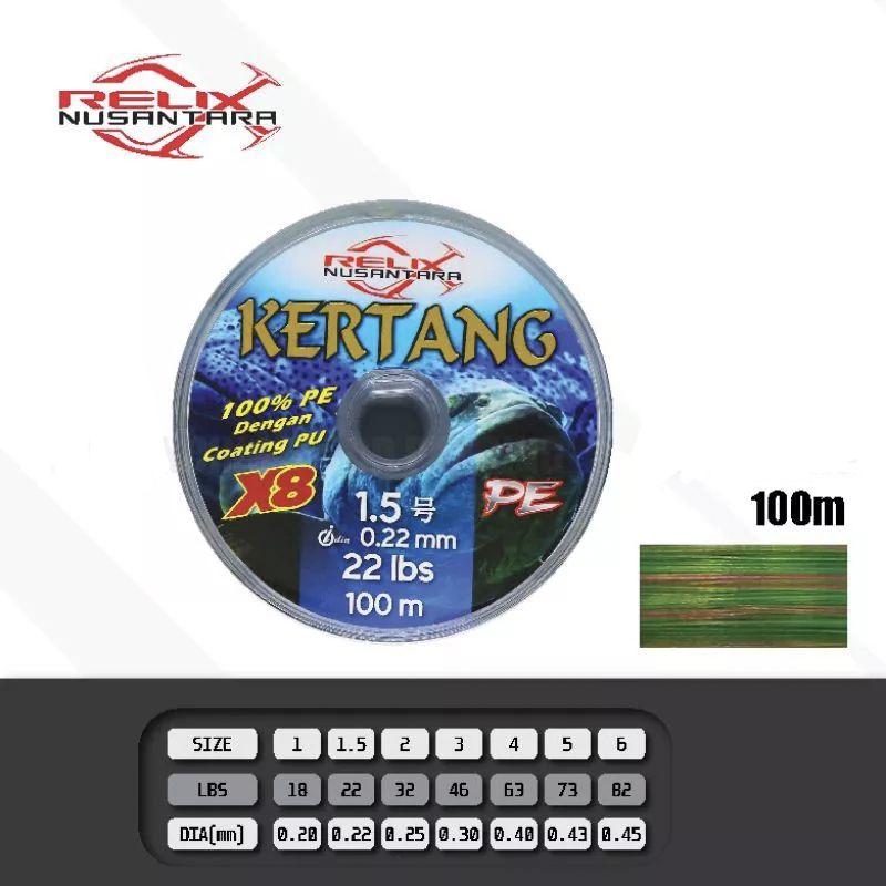 Jual SENAR PE RELIX NUSANTARA KERTANG X8 MULTICOLOUR | Shopee Indonesia