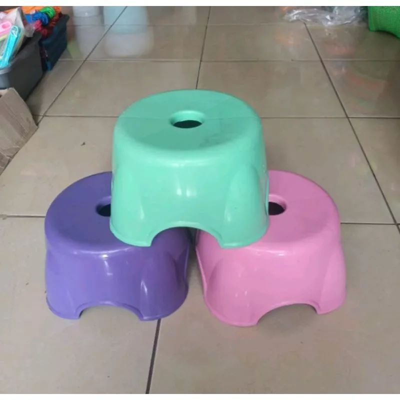 Jual BANGKU JONGKOK/ KURSI JONGKOK WARNA WARNI/ BANGKU PLASTIK / KURSI ...