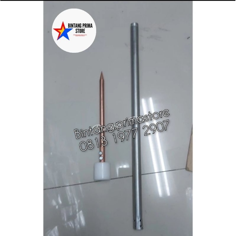 Jual Paket Splitzen Anti Petir Full Tembaga Uk 5/8" 30cm + Sock PVC ...