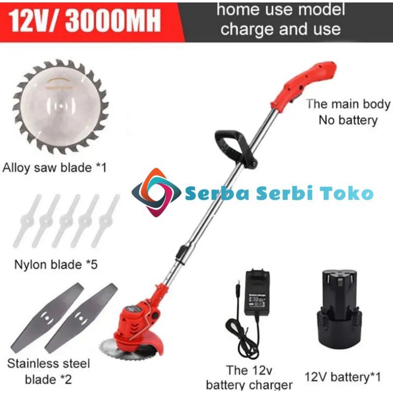 Jual MESIN POTONG RUMPUT 12V/24V/36V/48V MESIN PEMOTONG RUMPUT BATTERY ...