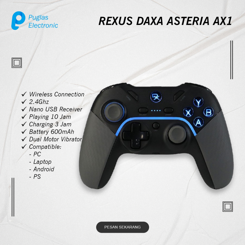 Jual Joystick Wireless Rexus Daxa Asteria AX1 Stick Gaming Gamepad ...